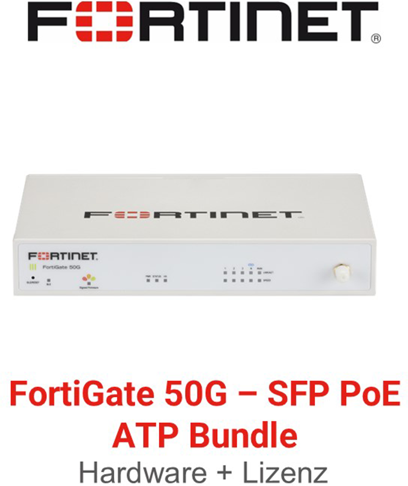 Fortinet FortiGate-50G SFP POE - ATP Bundle (Hardware + Lizenz) | Nein | SFP-PoE | ATP Bundle ...